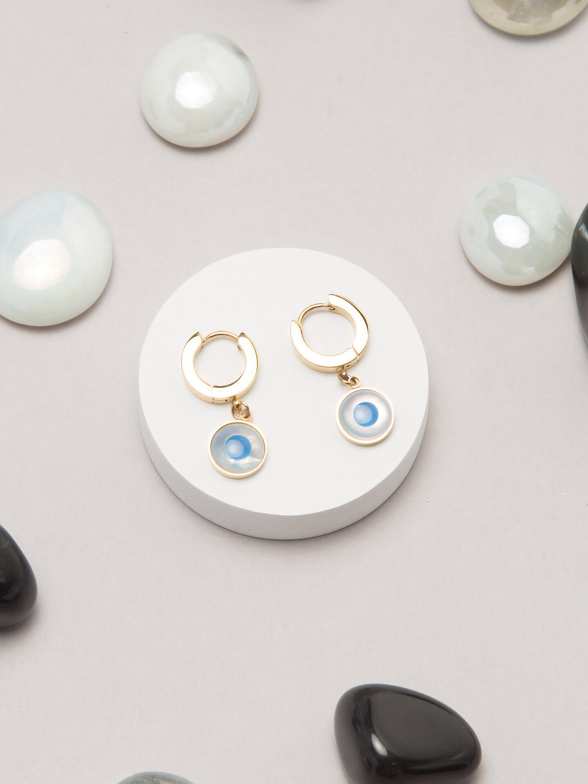 Buy Round Evil Eye Drop Earring for Women – Luxurify Jewellery